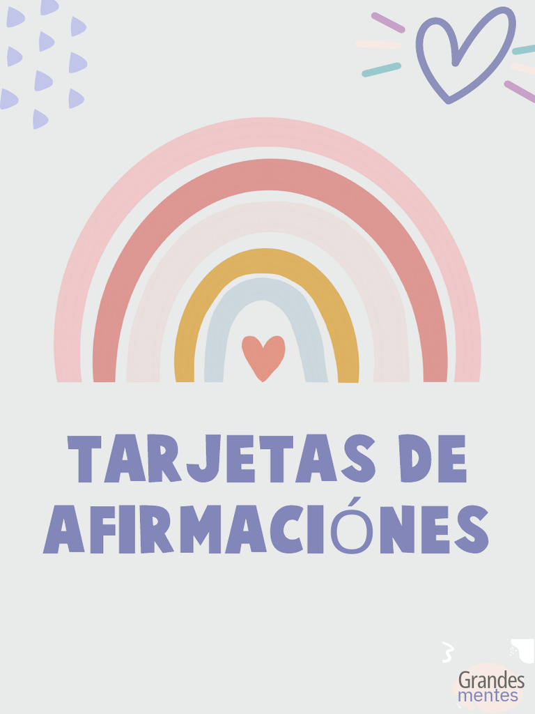 Tarjetas de Afirmaciones Positivas PDF | PDF | Amor | Felicidad