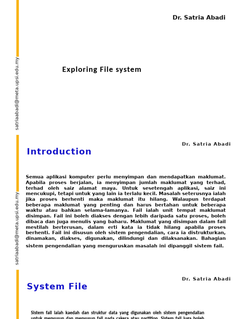 Slide 4 Menerokah File System 2 | PDF
