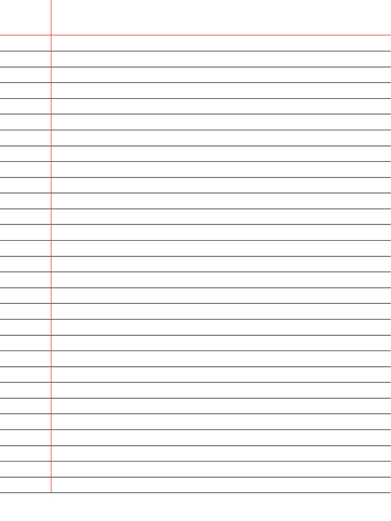 Printable A4 Lined Paper Template - Word | PDF