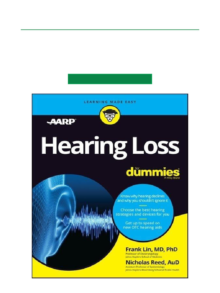 Read Hearing Loss For Dummies, 1st Edition Exclusive Download | PDF