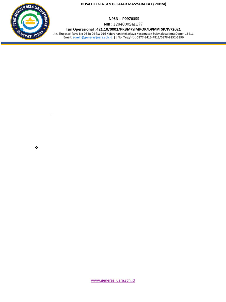 Panduan Belajar POdR PK Genap Tahun Ajaran 2022-2023 | PDF