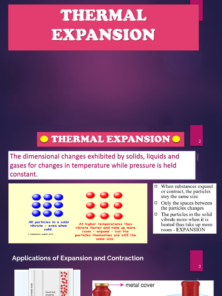 Lec 3.2 Thermal Expansion | PDF | Thermal Expansion | Applied And Interdisciplinary Physics