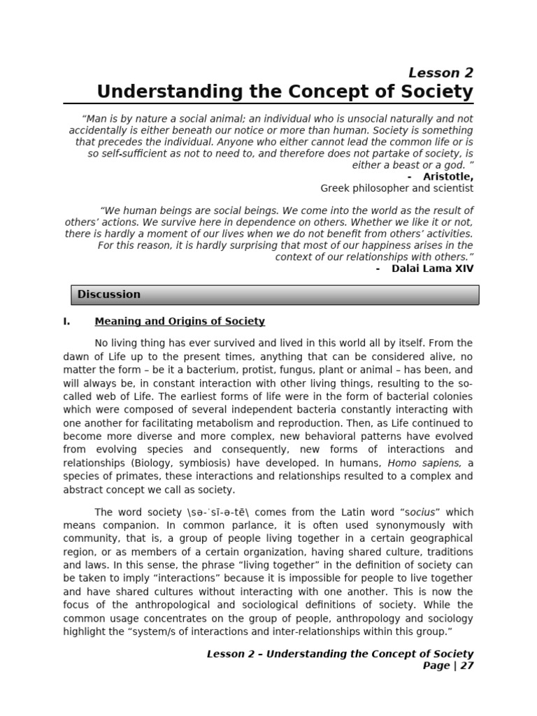 Understanding Society: Origins and Theories | PDF | Socrates | Society