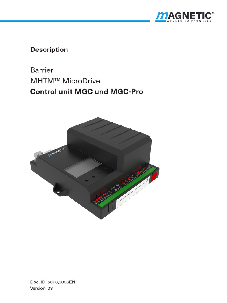 MGC Mgcpro | PDF | Detector (Radio) | Parameter (Computer Programming)