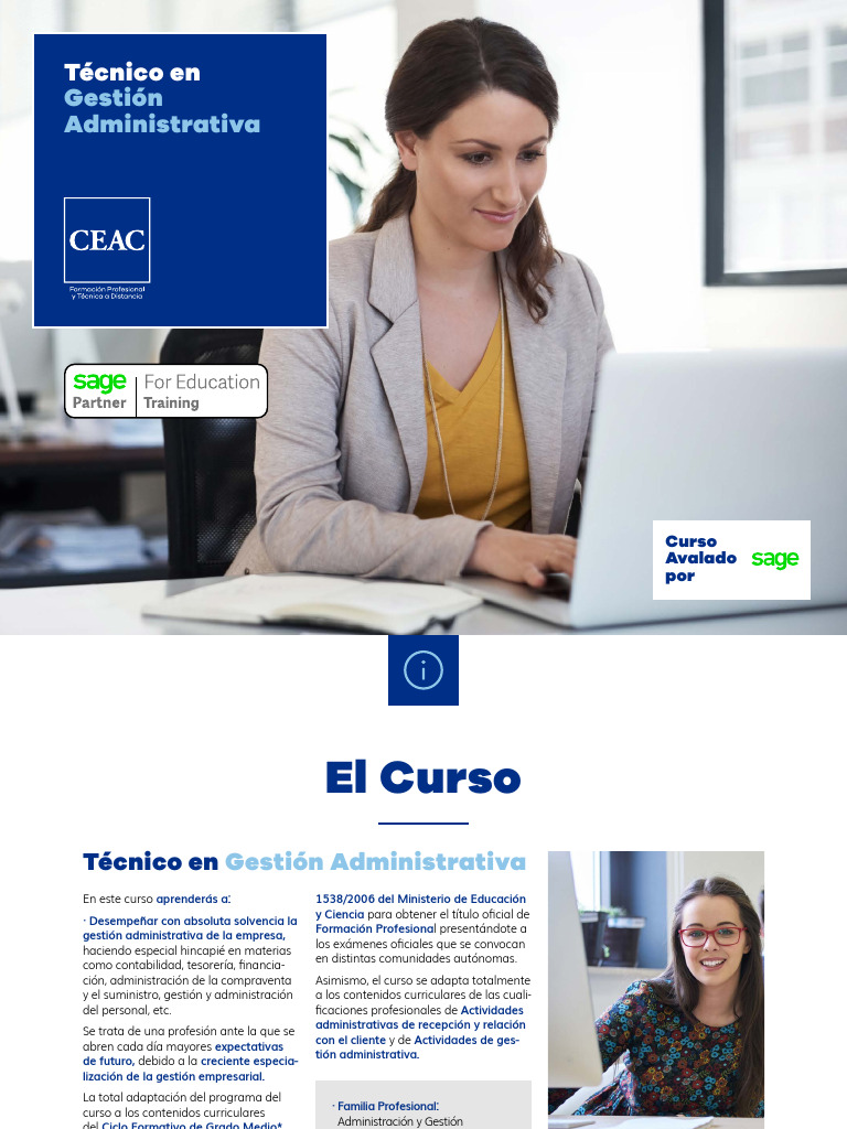 CEAC Tecnico en Gestion Administrativa | PDF | Microsoft Office | Contabilidad