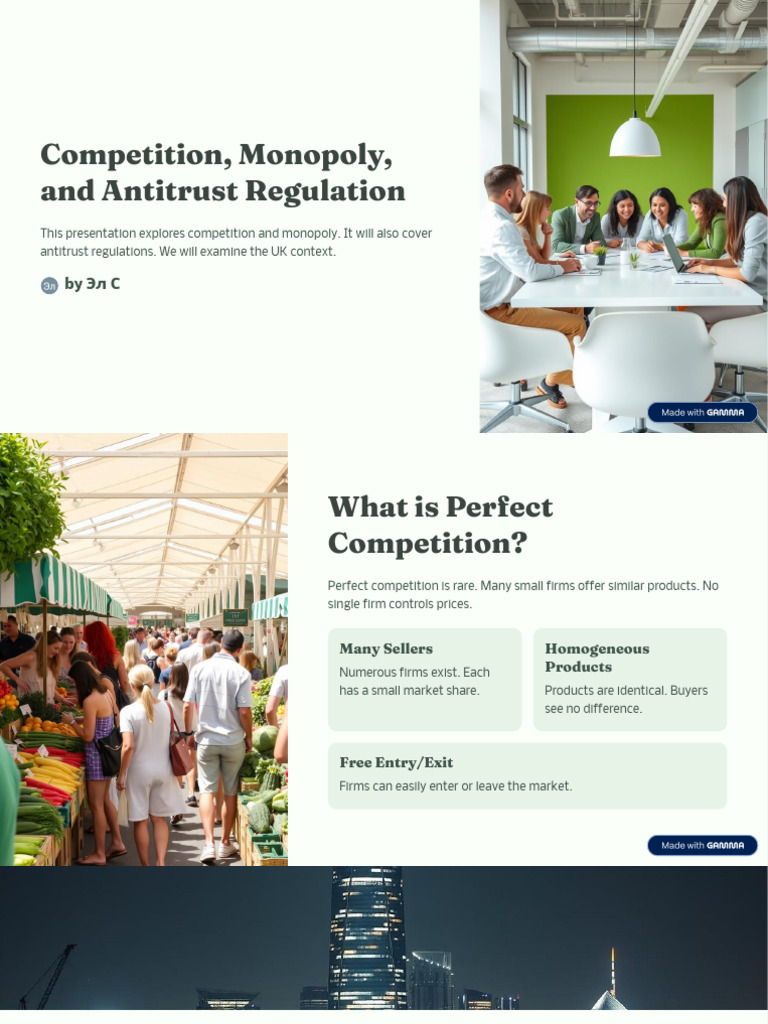 Competition Monopoly and Antitrust Regulation | PDF | Monopoly ...