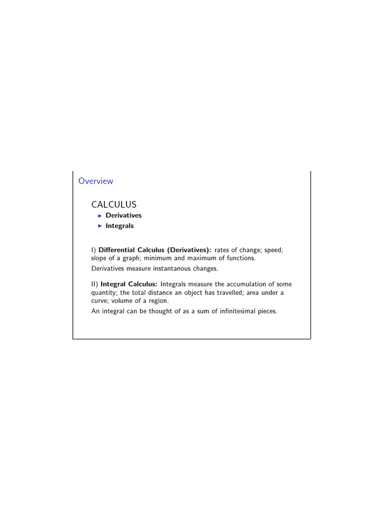 Hand 1 | PDF | Integral | Calculus
