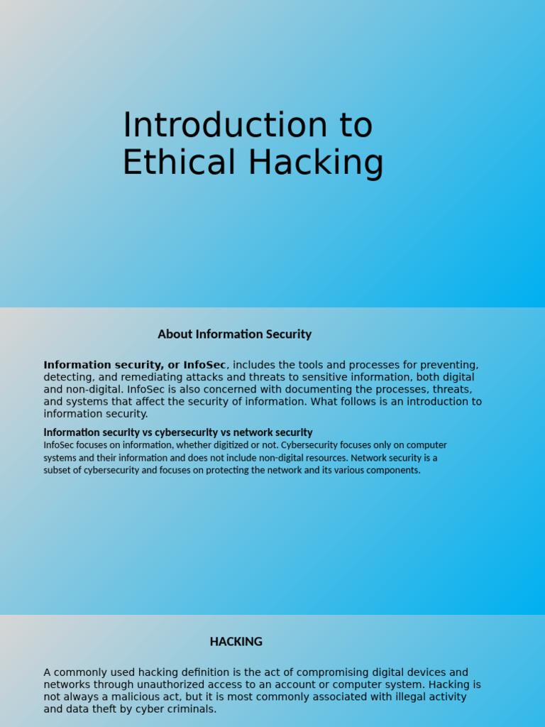 Into of Ethical Hacking | PDF