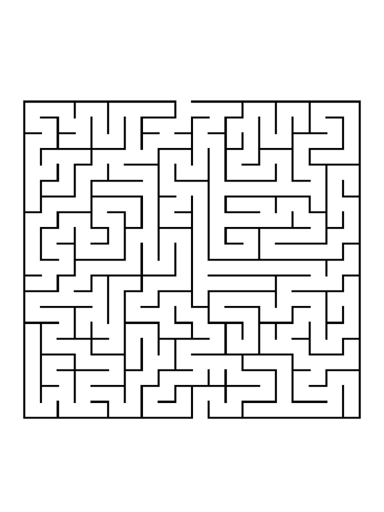 20 by 20 Orthogonal Maze | PDF