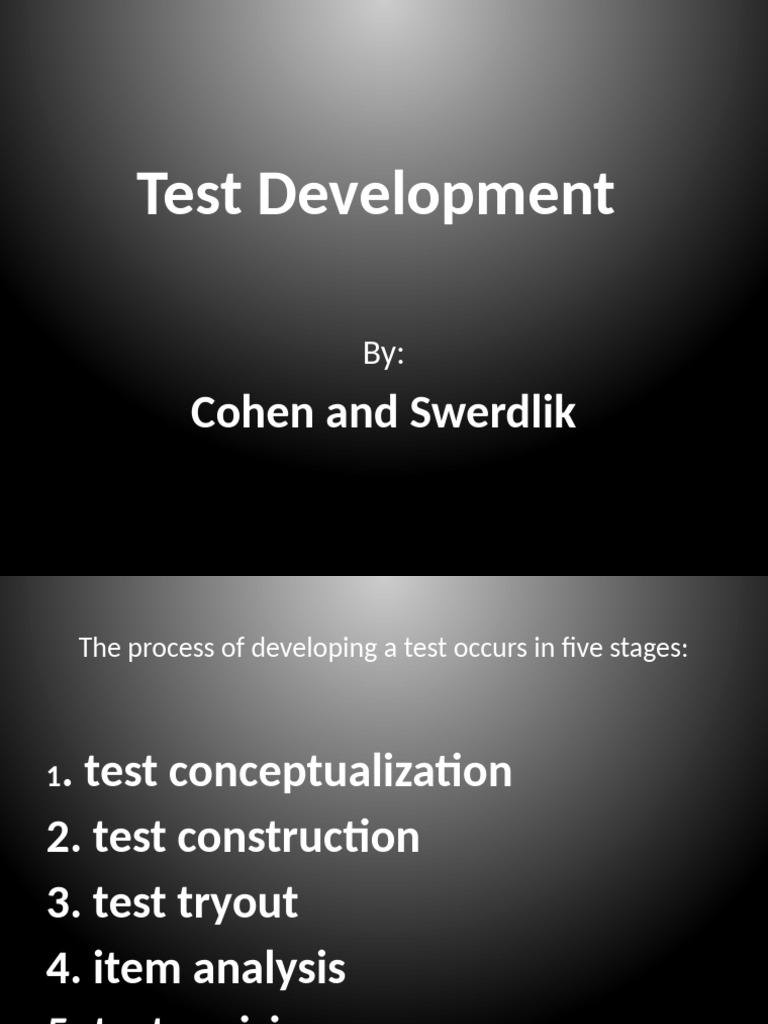Test Development Process Explained | PDF | Multiple Choice | Likert Scale