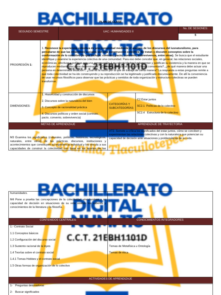 Progresión 1 | PDF | Contrato social | Experiencia