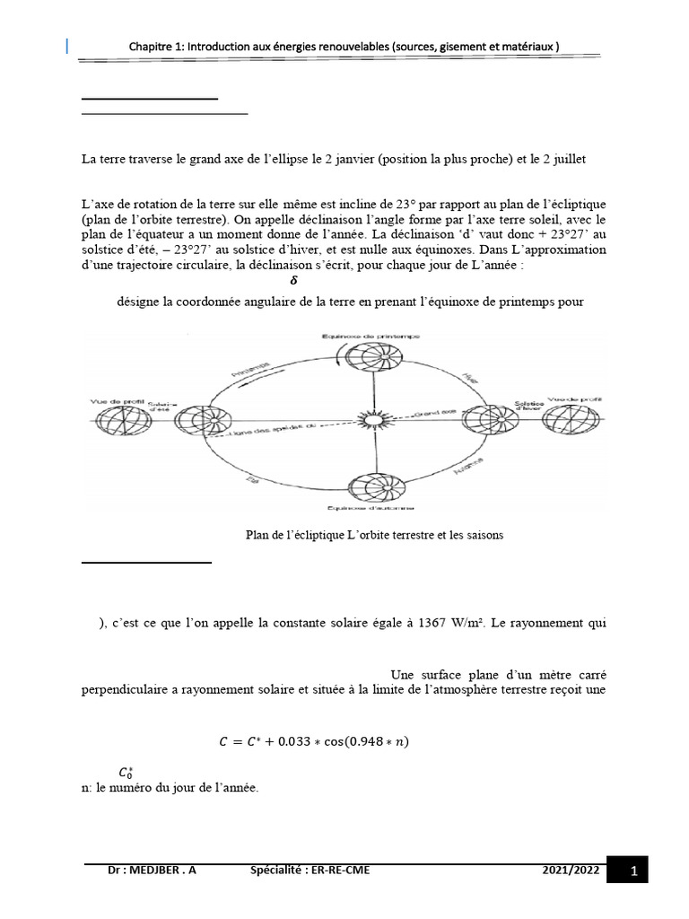 Gisements d'énergie solaire et matériaux | PDF | Énergie solaire | Soleil