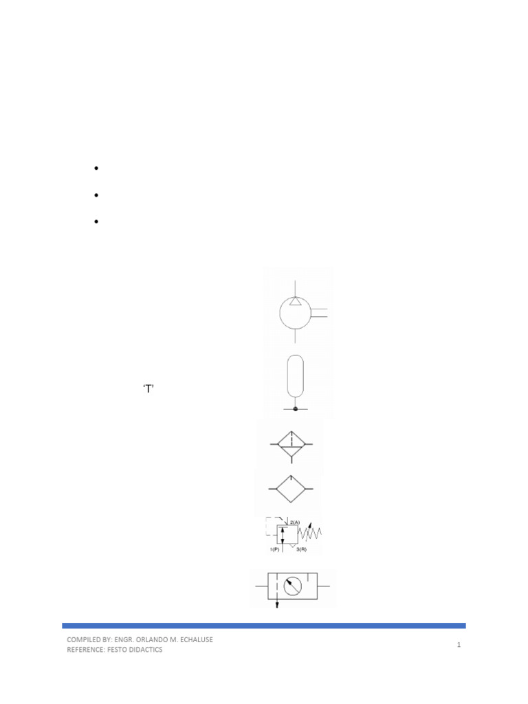 Chapter 3 Pneumatic Symbols | PDF | Valve | Actuator