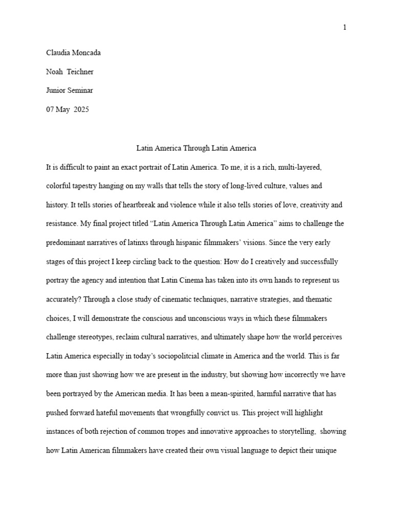 Latin America Through Latin America | PDF | Narrative