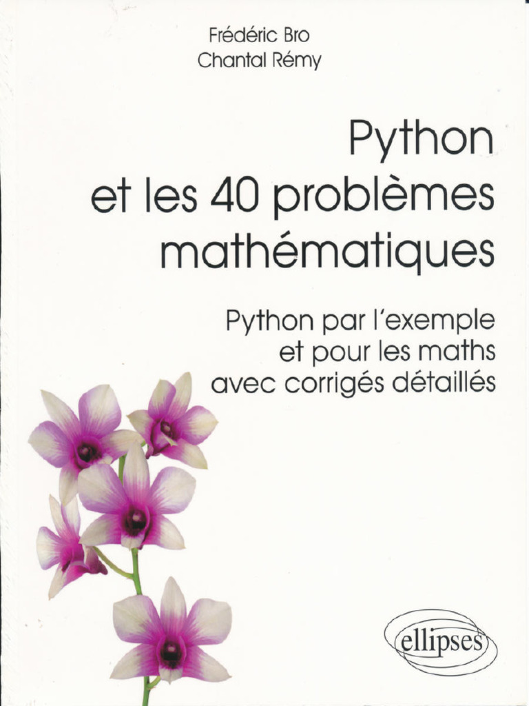 Pdfcoffee.com Ellipses Python Et 40 Problemes de Maths PDF Free | PDF
