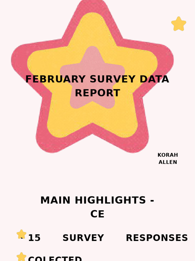 February Survey Data Report | PDF