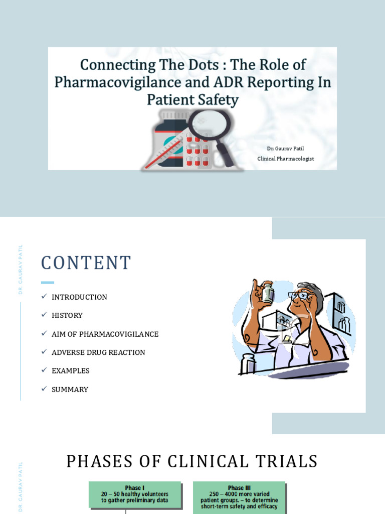 Pharmacovigilance and ADR Reporting in Patient Safety | PDF ...