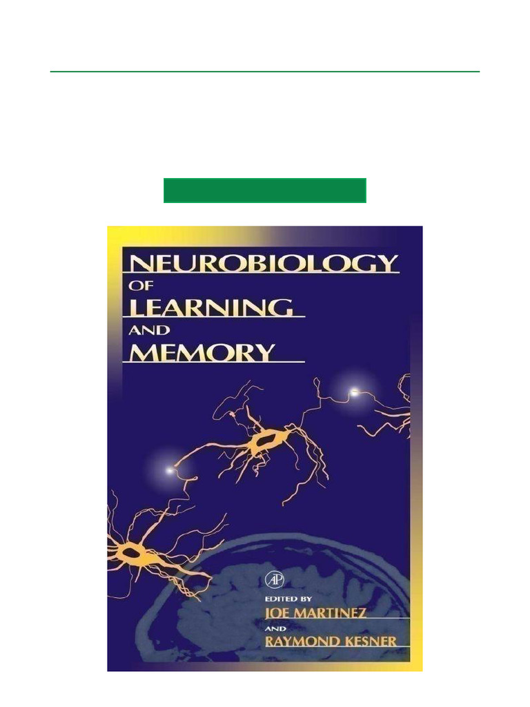Uncover Neurobiology of Learning and Memory Scribd PDF Download | PDF