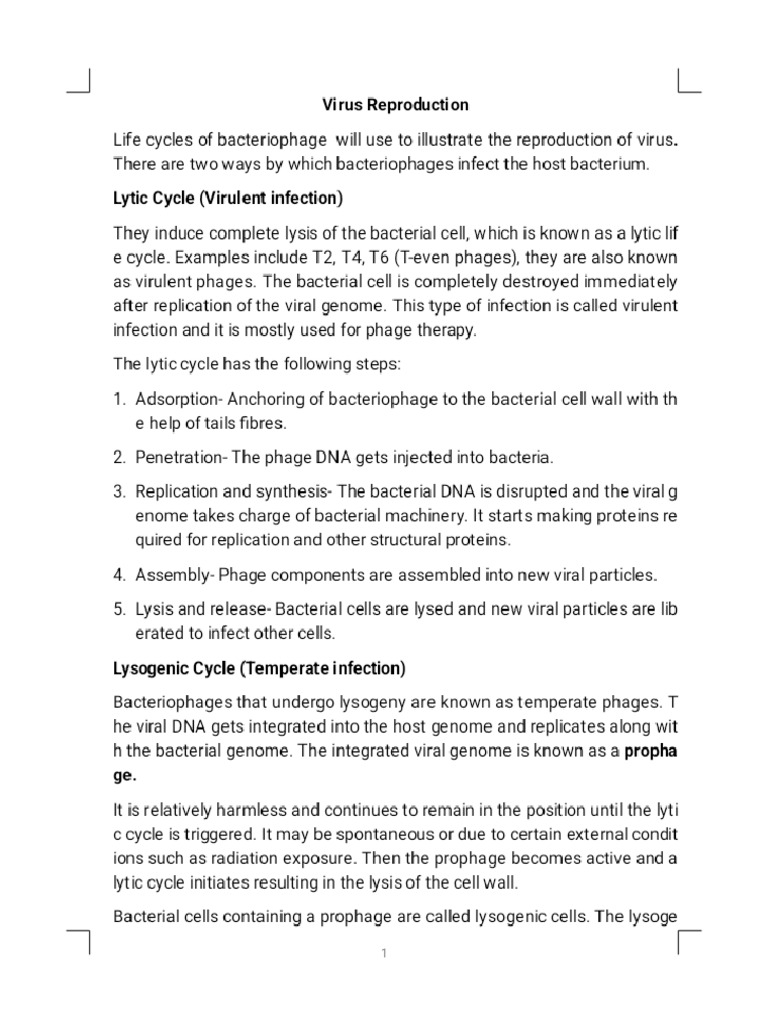 Virus Reproduction , Viroids and Prion_Phoenix | PDF