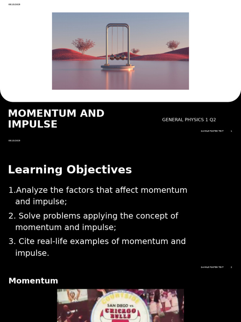 Impulse Momentum Theorem | PDF | Collision | Momentum
