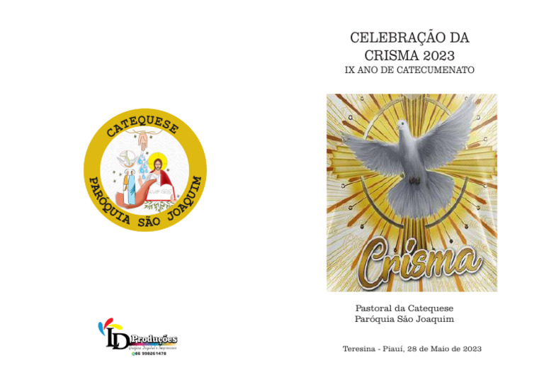 Capa Livro Crisma 2023 - Paroquial | PDF
