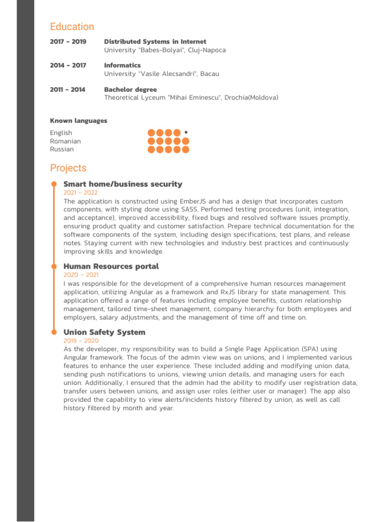 Cucer Denis-Software Engineer CV 2 | PDF