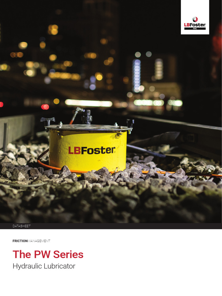 13-PW Hydraulic Lubricator - LB FOSTER | PDF | Pump | Gas Technologies