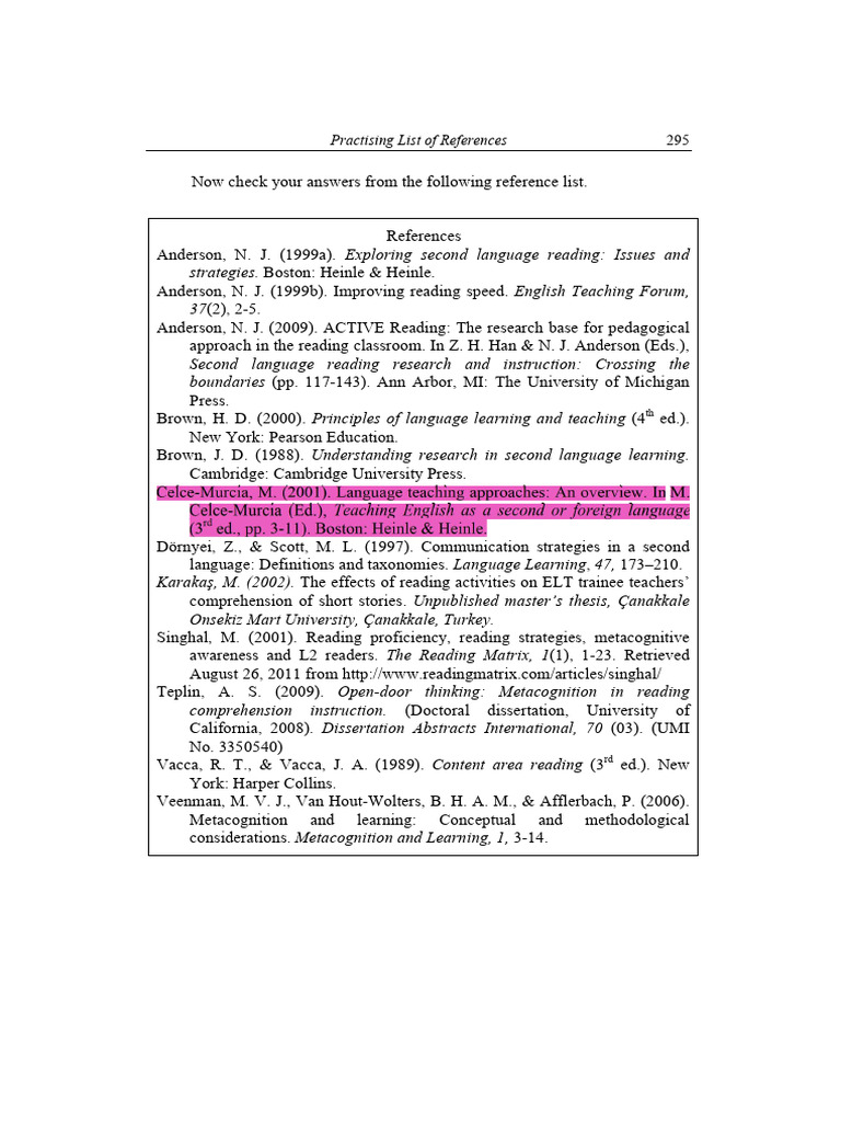 Refences Answers | PDF