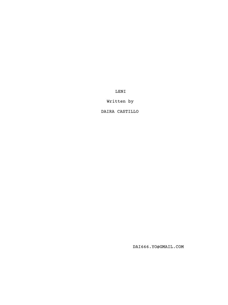 Script My Project | PDF