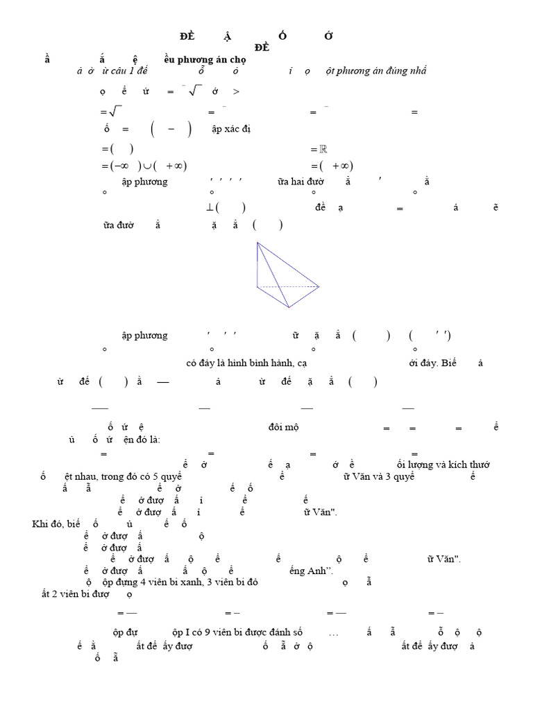 Đề ôn thi HK2 | PDF
