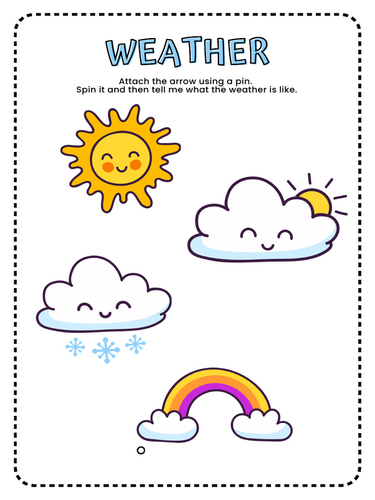 Weather Wheel Worksheet in Colorful Illustrated Style (1) | PDF