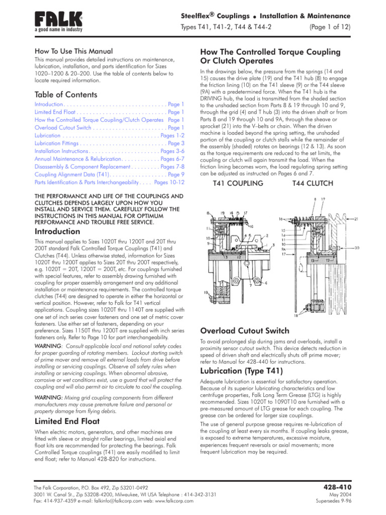 Man Mont y Mant SteelFlex T41 | PDF | Rivet | Bearing (Mechanical)
