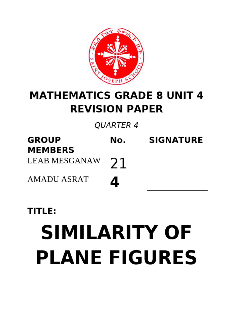 Mathematics Unit 4 Revision Paper #2 | PDF | Rectangle | Geometric Shapes