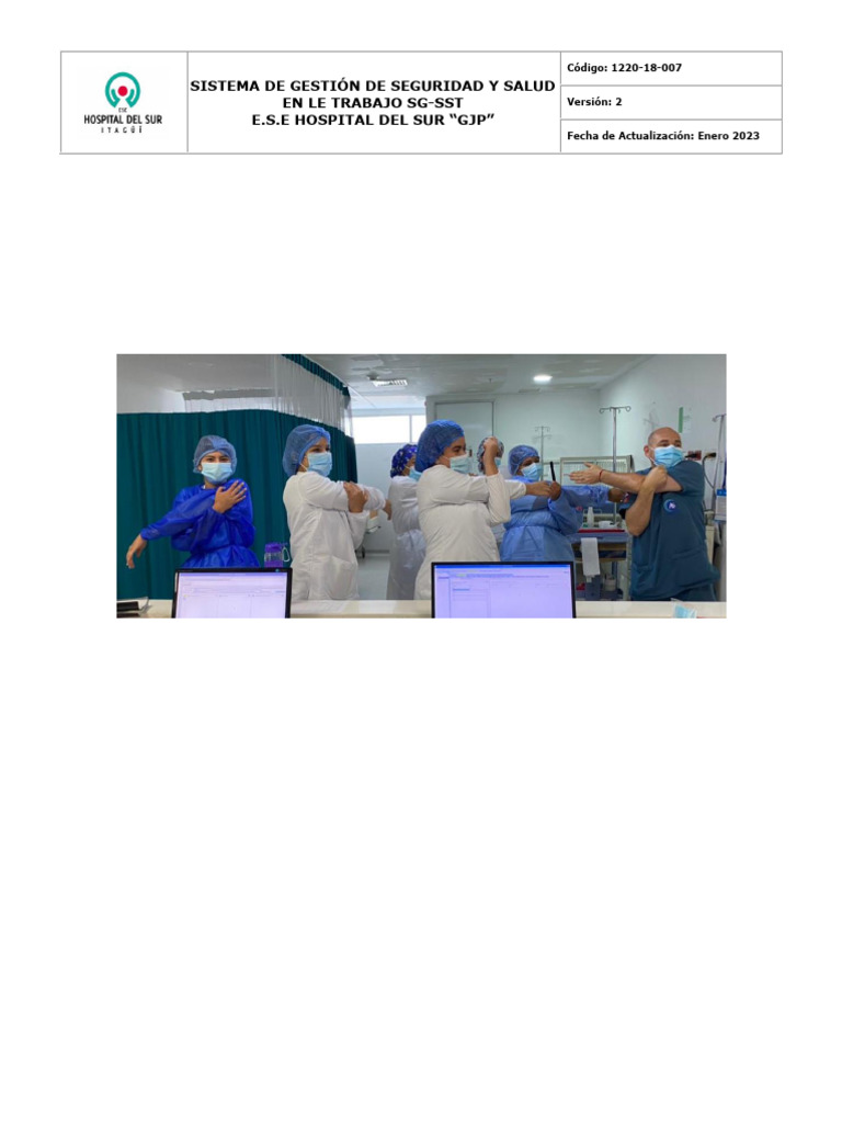 b8435-3 2 - Programa-S G - S S T 2024 | PDF | Hospital | Riesgo