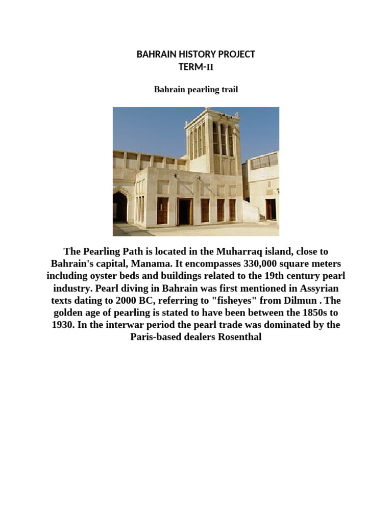 Bahrain History Project | PDF