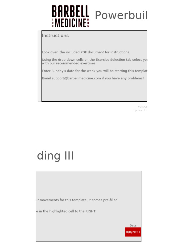 Powerbuilding III | PDF | Strength Training | Weight