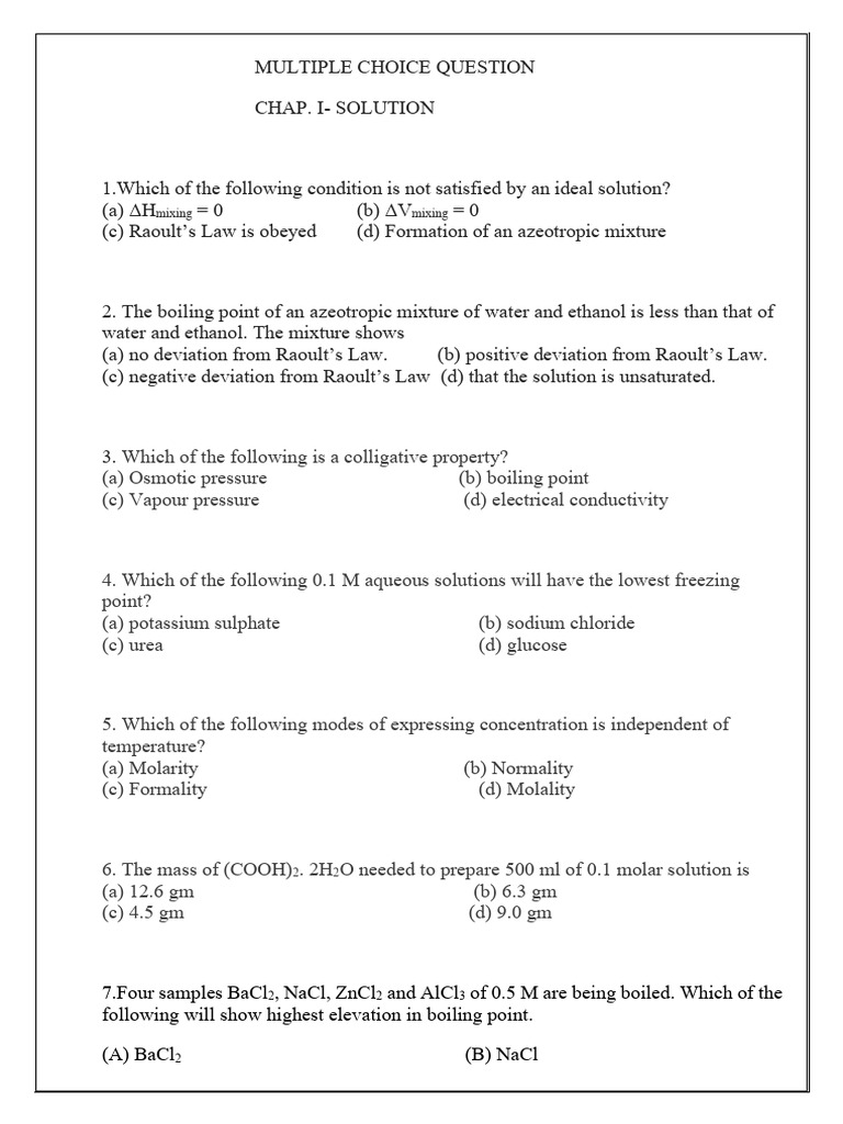 I Am Sharing 'Multiple Choice Question - Solution' With You | PDF ...