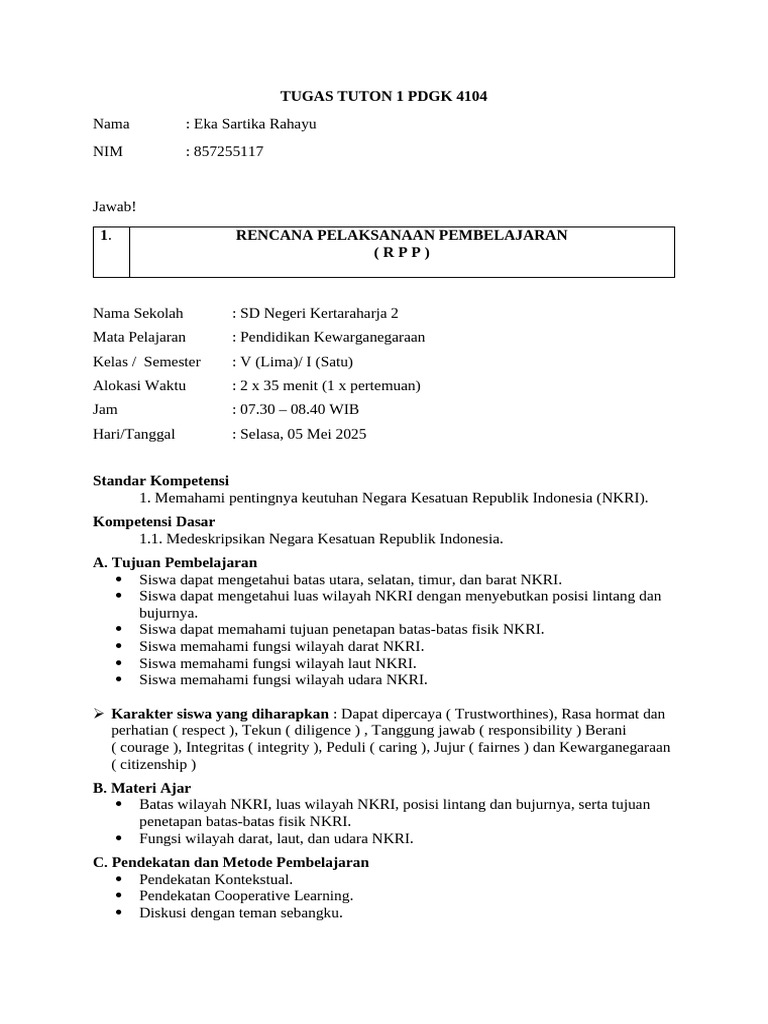 TUGAS1 - Eka Artika Rahayu - PDGK 4104 | PDF