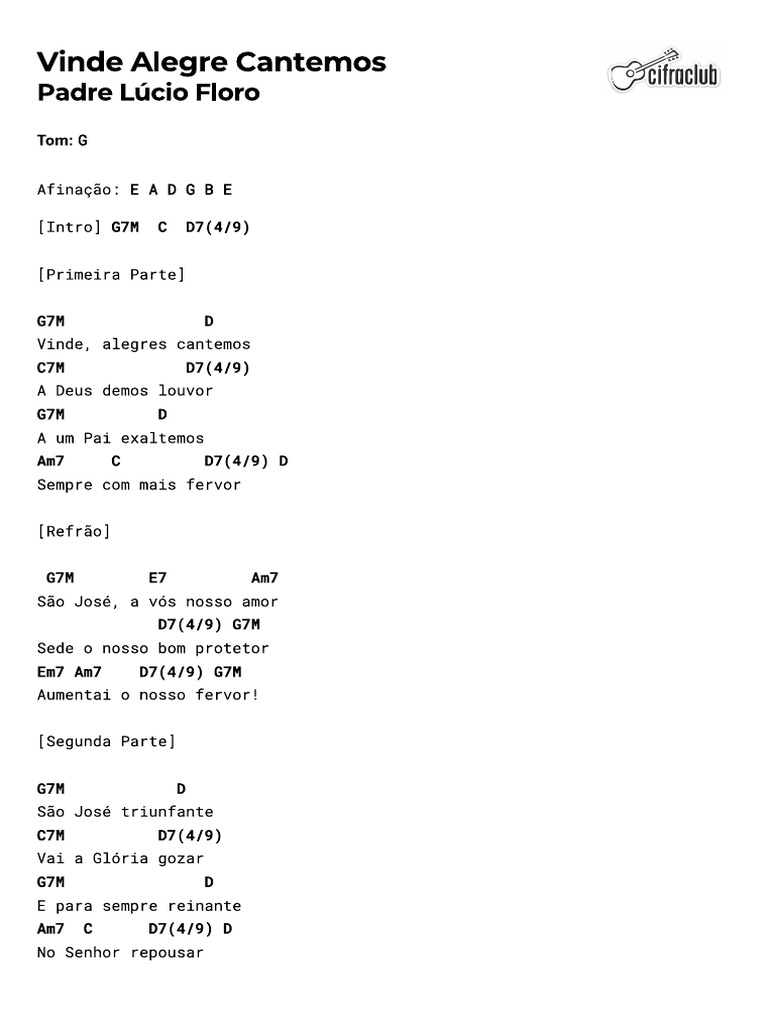 Vinde Alegres Cantemos | PDF