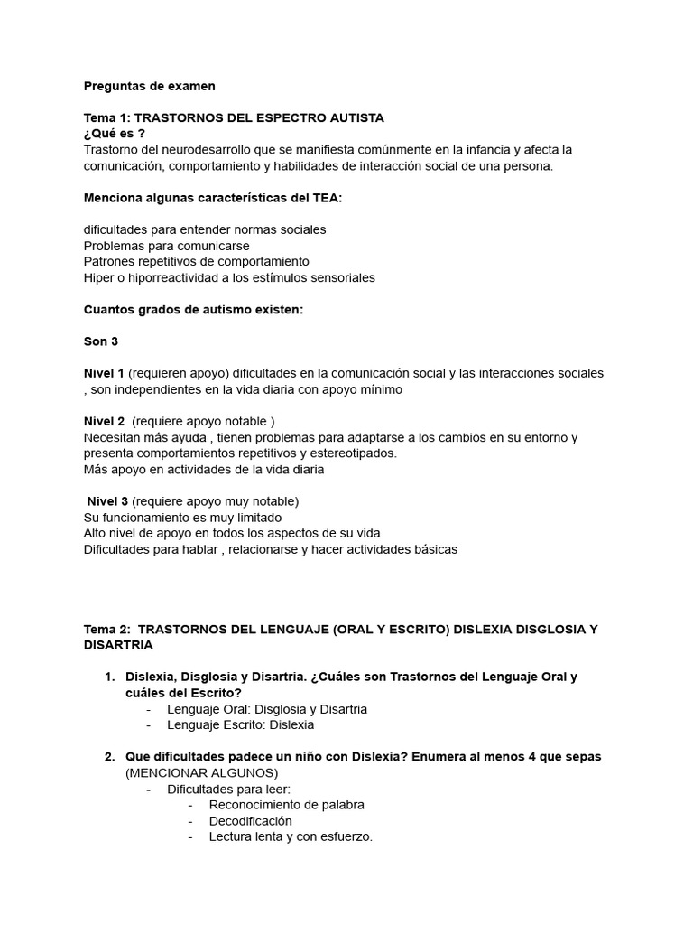 Hiper o Hiporreactividad en TEA | PDF | Desorden hiperactivo y deficit ...