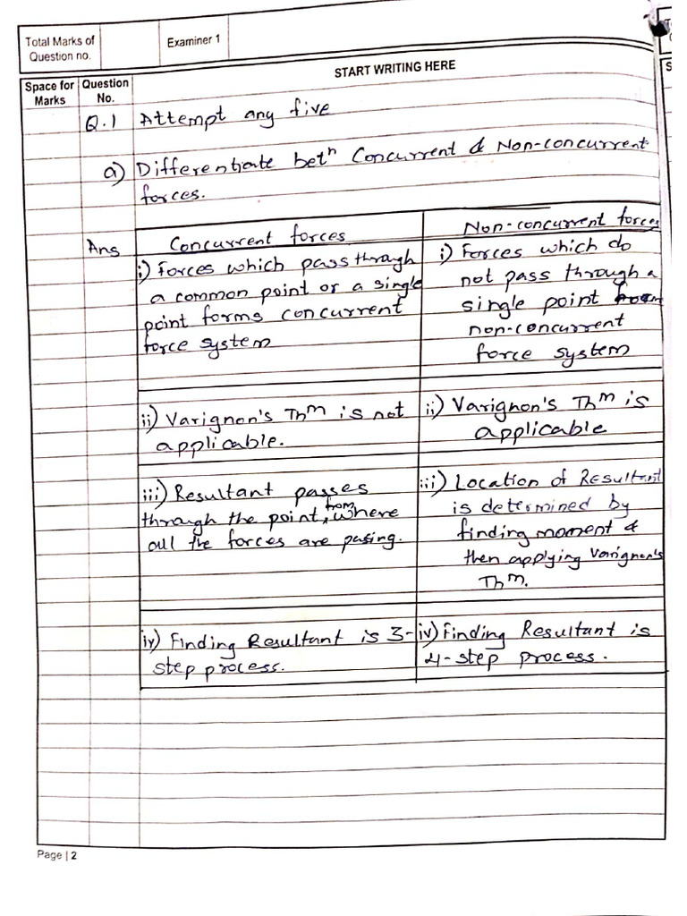 MSM - Engineering Mechanics Solution Dec 2024 | PDF