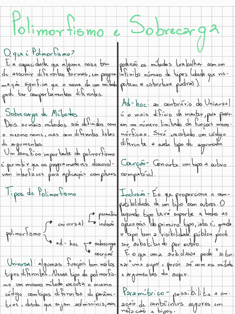 Polimorfismo e Sobrecarga 250512 053907 | PDF