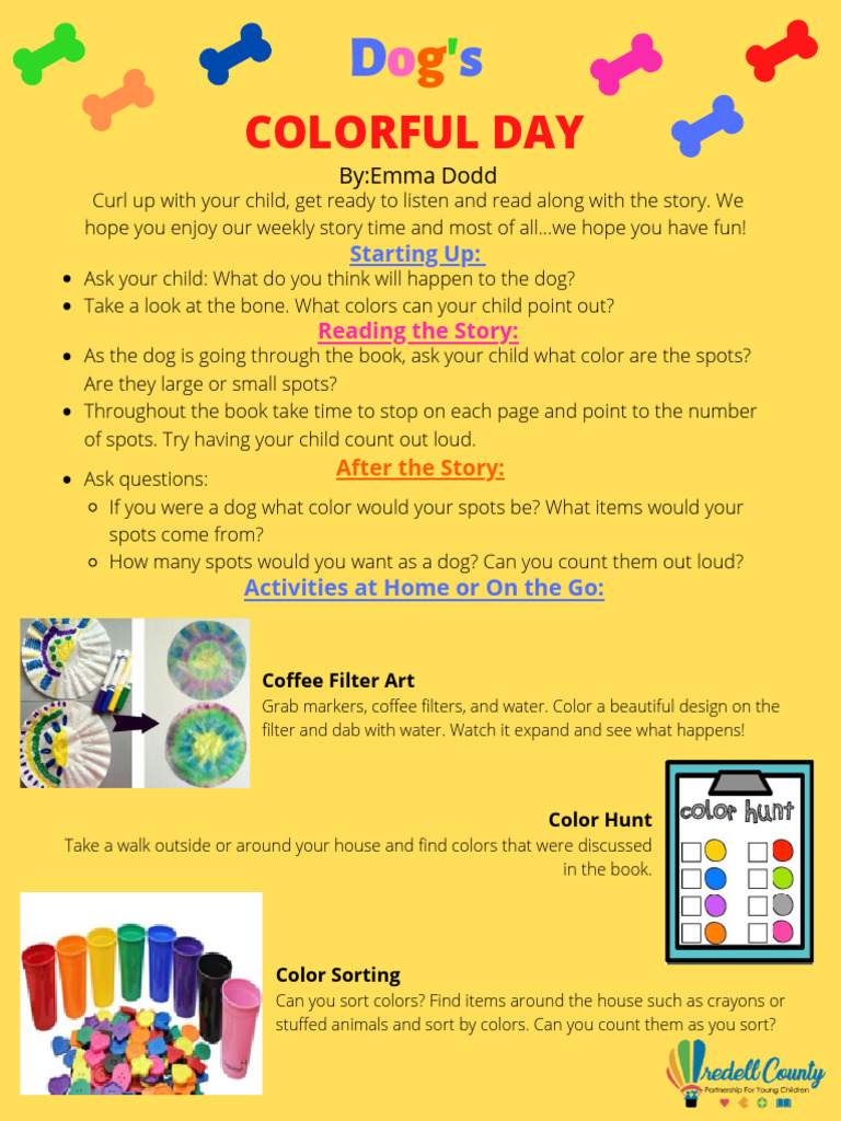 Dog's Colorful Day | PDF