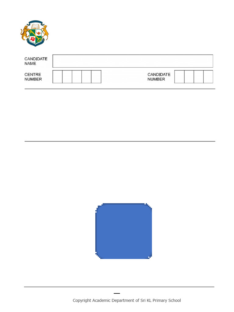 2021 Year 6 Maths Paper 2 TRIAL (1) | PDF