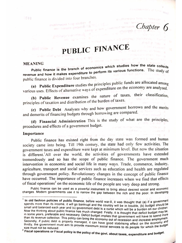 CH6 Public Finance | PDF