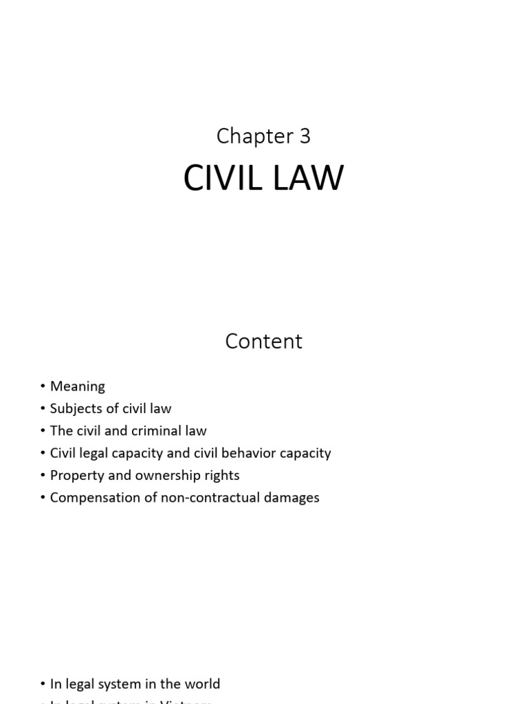 Overview of Civil Law Principles | PDF | Property | Ownership