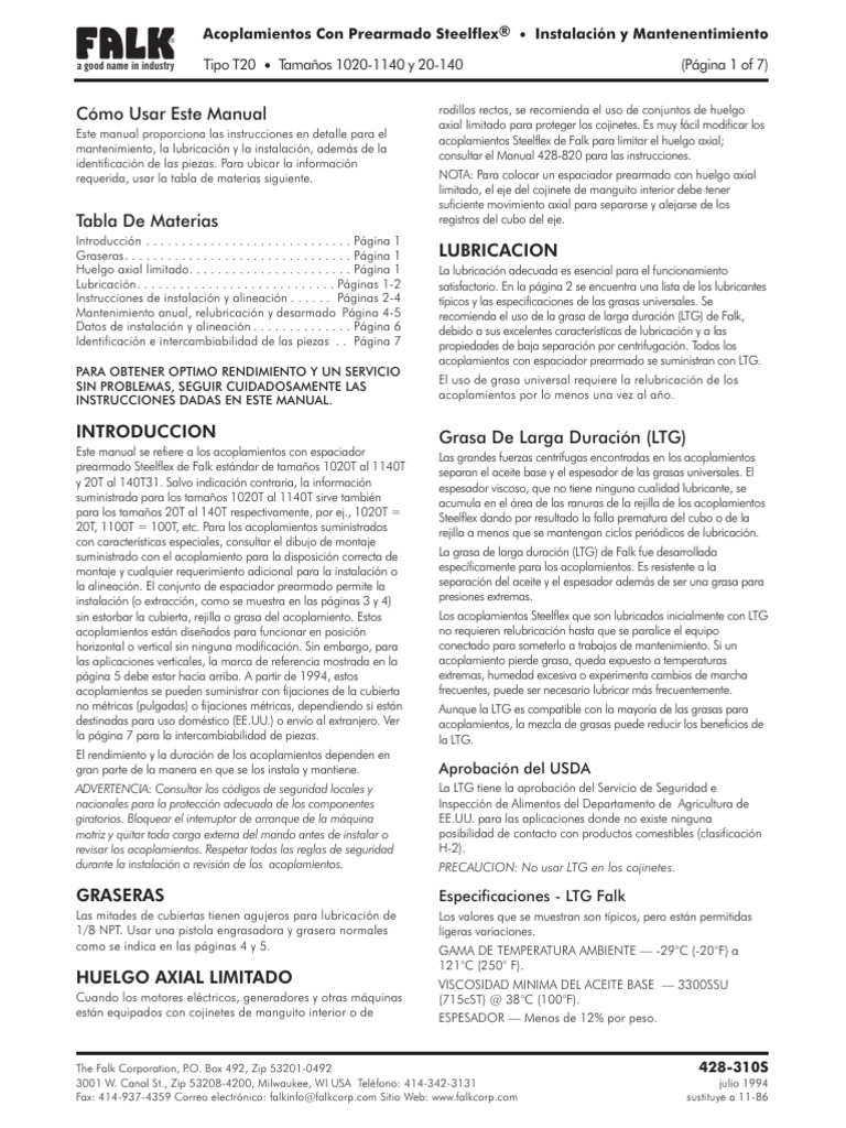 Man Mont y Mant SteelFlex T31 | PDF | Tornillo | Rodamiento (Mecánico)