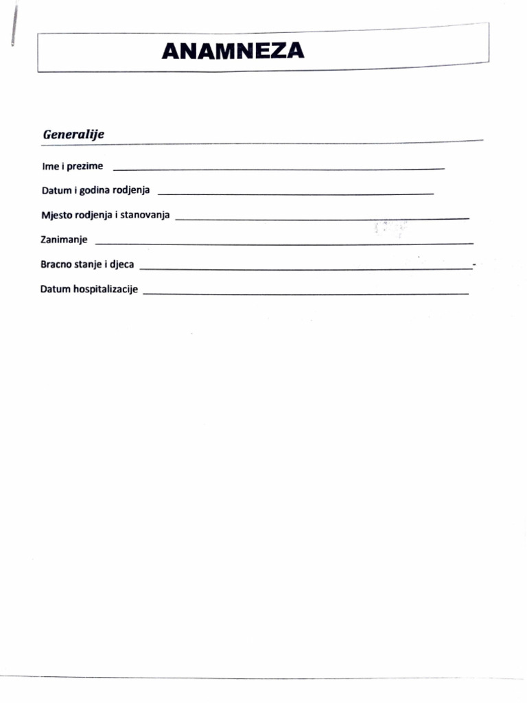 Anamneza | PDF
