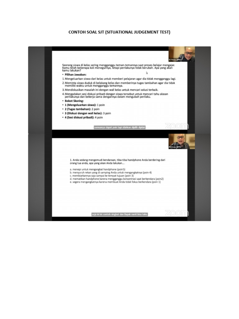 Contoh Soal SJT | PDF