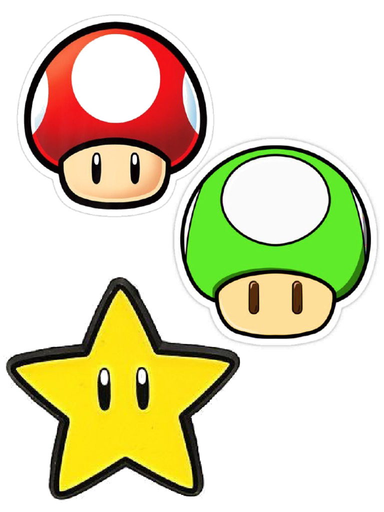 Elementos Decorativos Abril 2025 Mario Bros | PDF